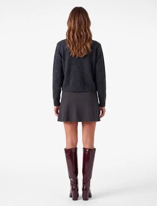 Koton Slim Cotton Blend A-line Mini Skirt