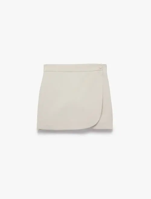 Koton Regular Fit Wrap Mini Skort