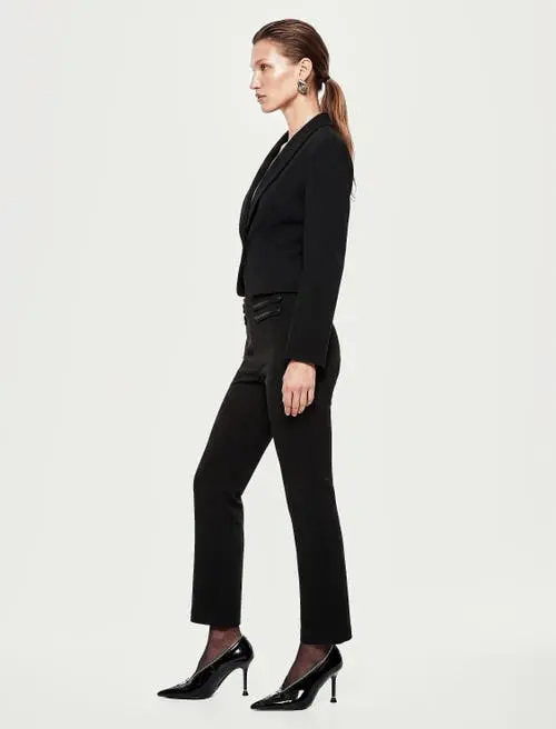 Koton Long Sleeve Shawl Collar Cropped Blazer Jacket