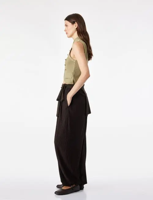 Koton Relaxed Crinkled Jersey Balloon Pants