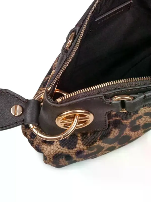 Borbonese Mini London Leopard-print Clutch Bag