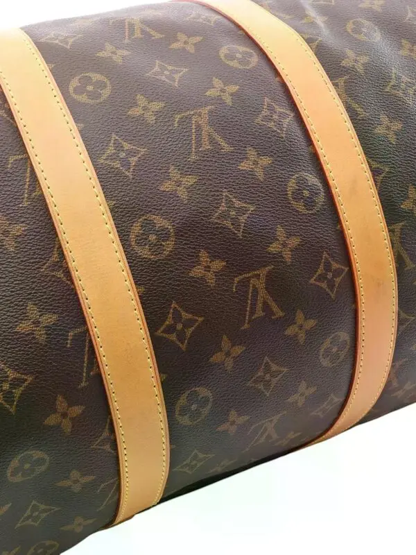 LOUIS VUITTON 2001 Monogram Keepall Bandouliere 55 Travel Bag