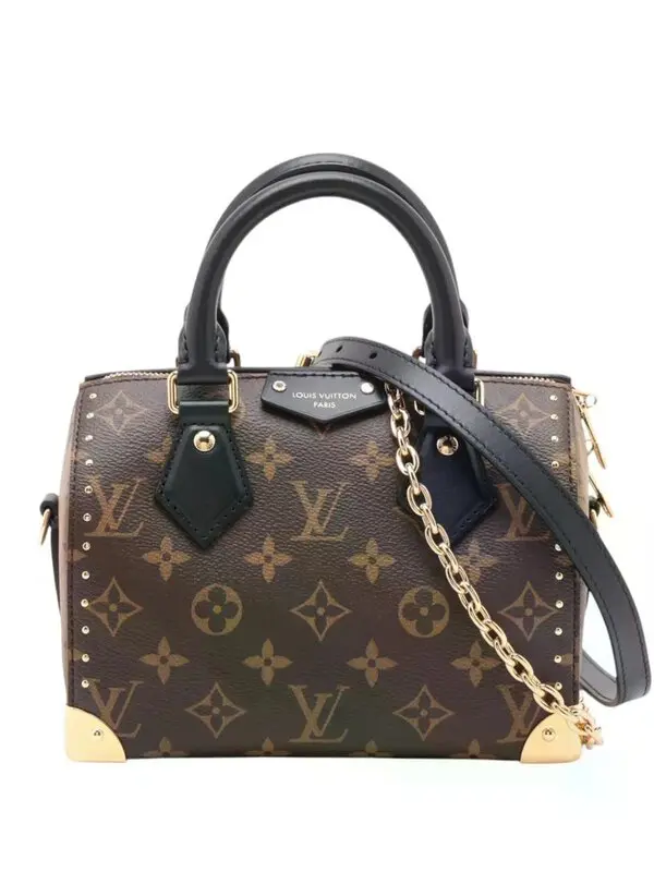 LOUIS VUITTON 2021-2026 Monogram Reverse Speedy Trunk 20 Satchel
