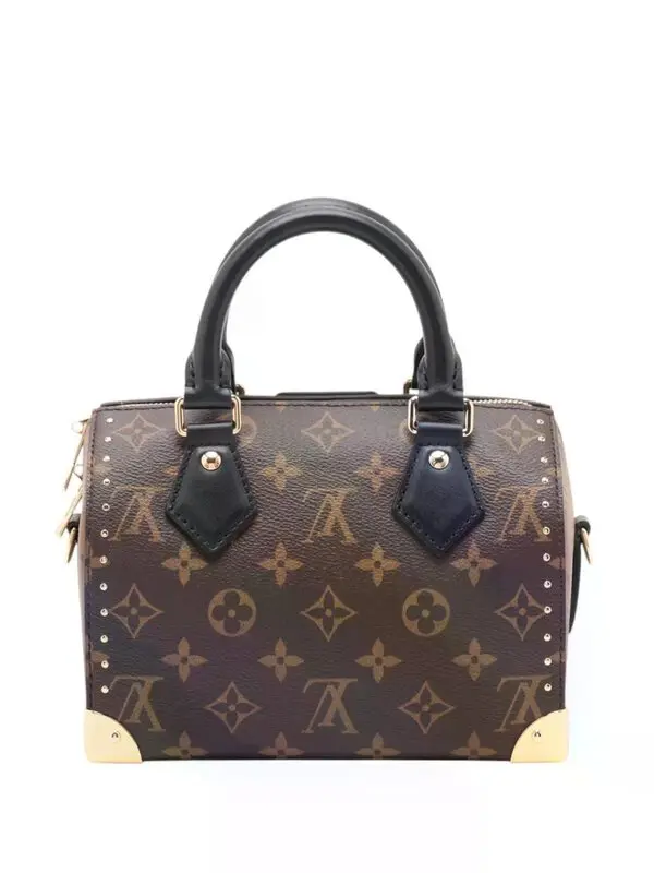 LOUIS VUITTON 2021-2026 Monogram Reverse Speedy Trunk 20 Satchel