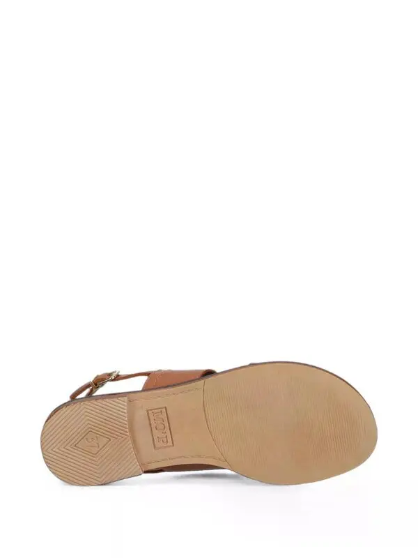 Marc O'polo Buckle-fastening Leather Flat Sandals