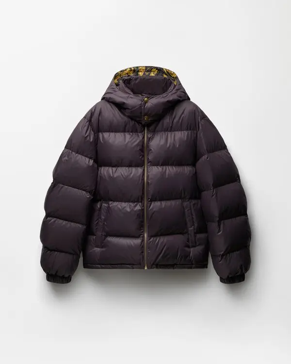Versace Printed Nylon Padded Jacket
