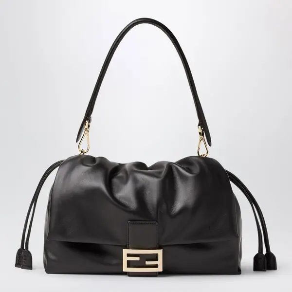 Fendi Baguette Soft Large Bag - Black