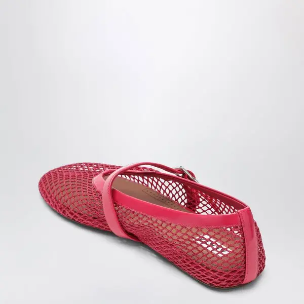 Alaïa Dahlia Mesh Ballerinas - Pink