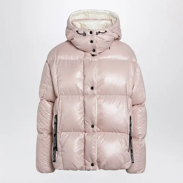 Moncler Parana Down Jacket In Nylon Laque - Pink