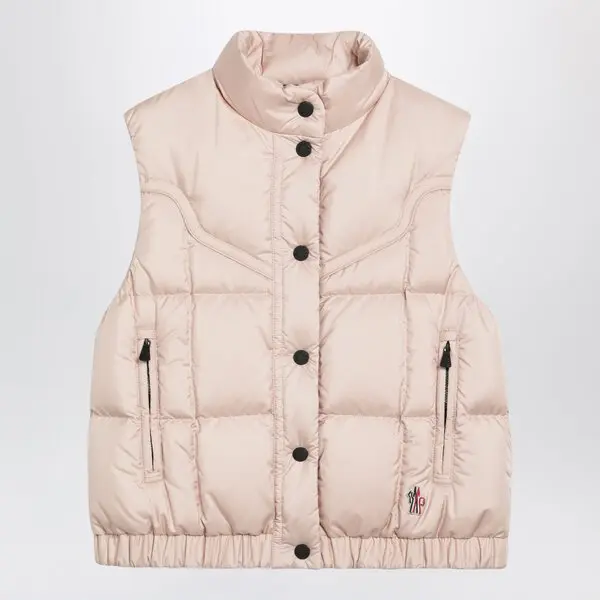 Moncler Doucy Polyester Vest - Pink