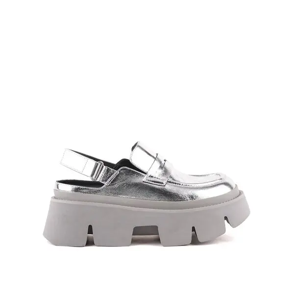 United Nude Silver / Grey Stomper Loafer Silver