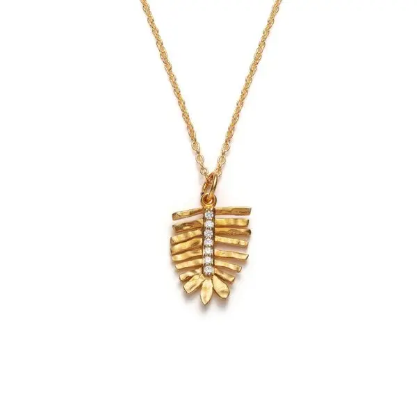 WITH LOVE DARLING Tulsi Leaf Necklace