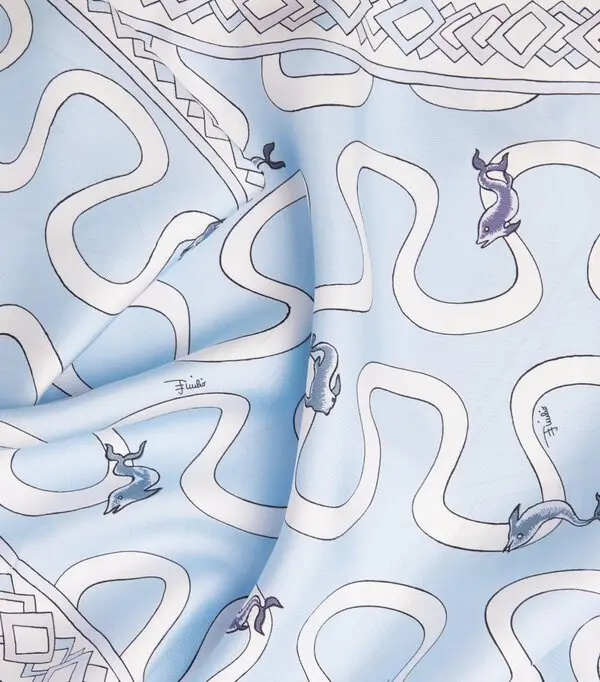 Emilio Pucci Silk Printed Cape