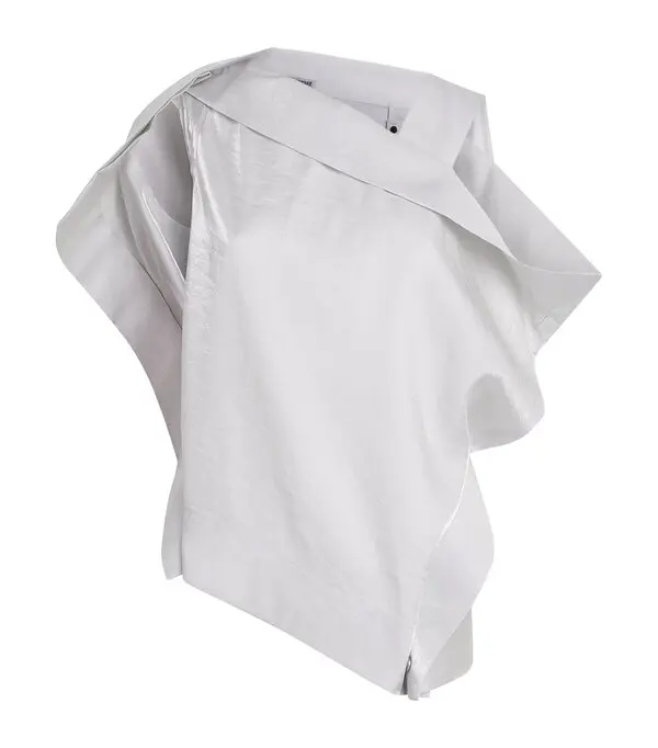 Issey Miyake One-shoulder Mercury Shirt - Grey