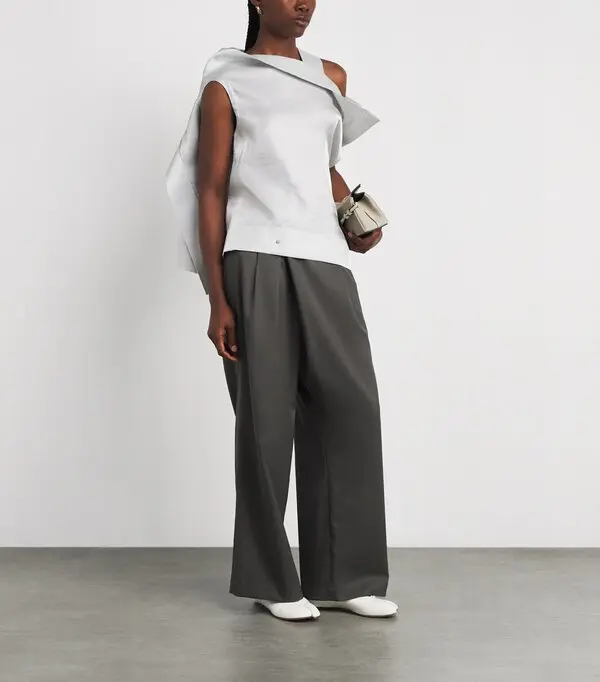 Issey Miyake One-shoulder Mercury Shirt