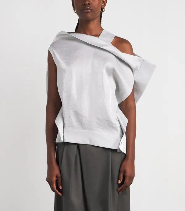Issey Miyake One-shoulder Mercury Shirt