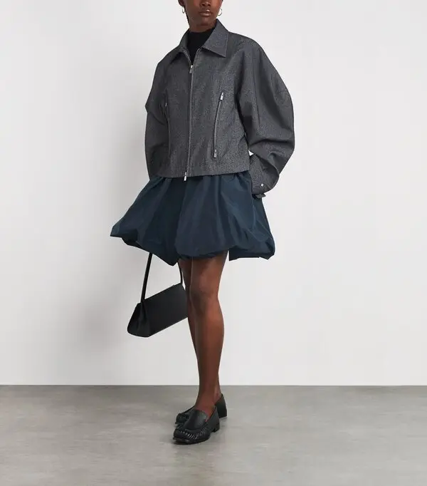 Issey Miyake Correlation Balloon Mini Skirt