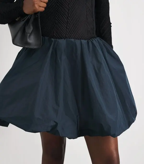 Issey Miyake Correlation Balloon Mini Skirt