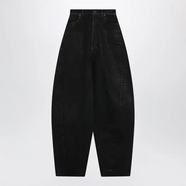 Balenciaga Cotton Denim Barrel Trousers