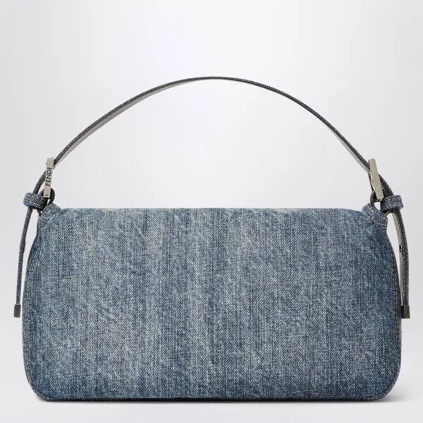 Fendi Baguette 26424 Light Denim Bag - Blue