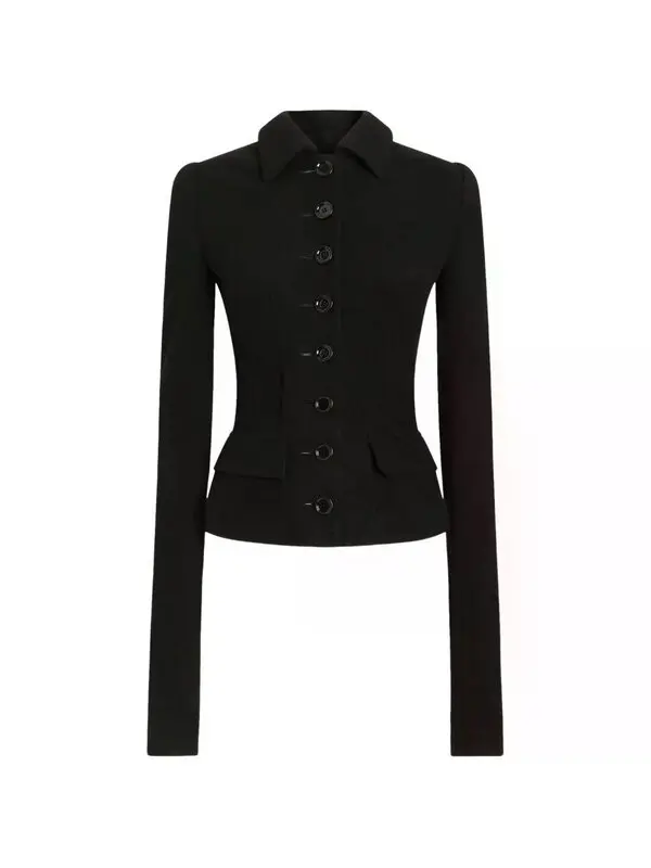 Dolce & Gabbana Single-breasted Wool Cloth Jacket