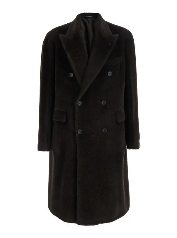 Tagliatore London Wool Jacket With Notched Revers & Front Button Closure