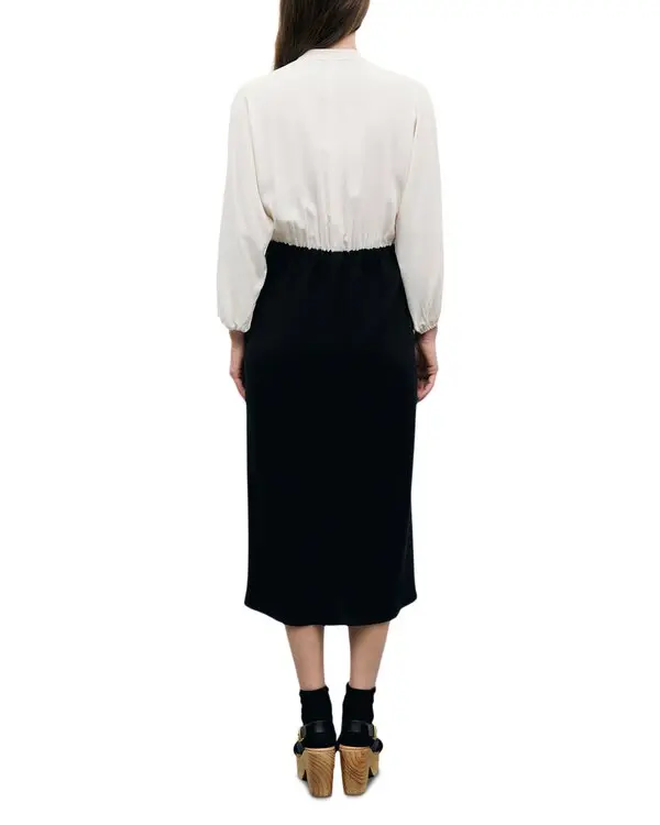 Gerard Darel Cassy Colorblocked Shirt Top Dress