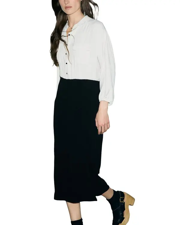 Gerard Darel Cassy Colorblocked Shirt Top Dress