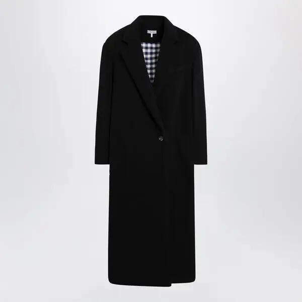 Loewe Wool And Cashmere Coat - Black