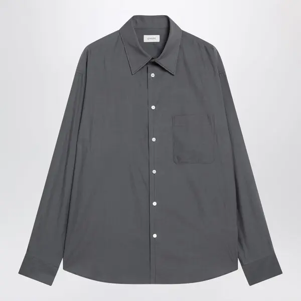 LEMAIRE Grey Shirt In Cotton And Silk