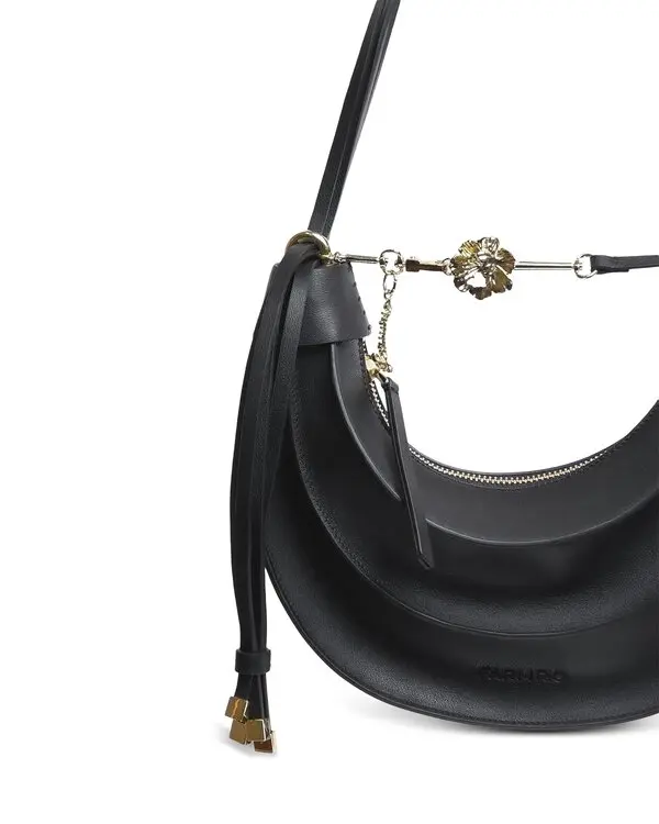 Farm Rio Banana Small Leather Hobo Bag