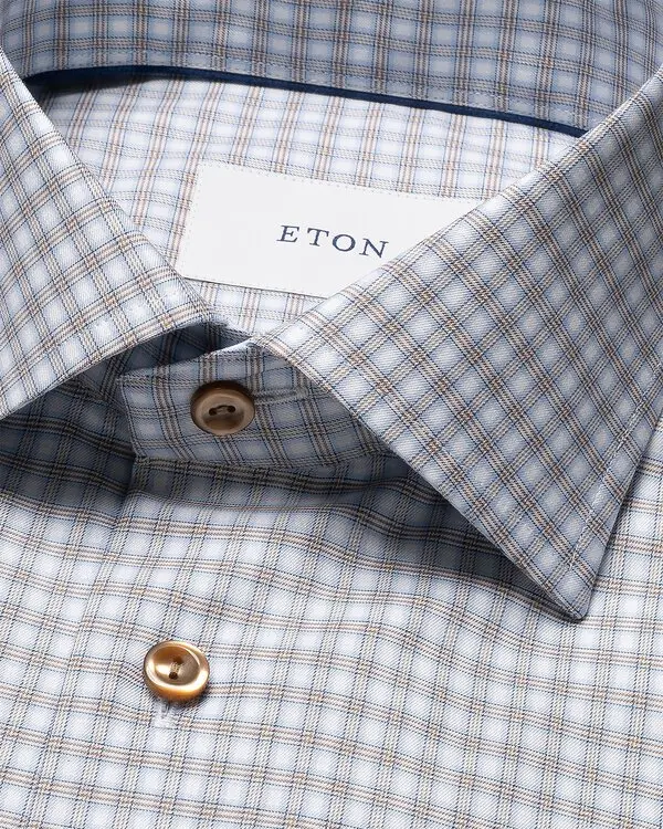 Eton Slim Fit Cotton Tencel Lyocell Shirt