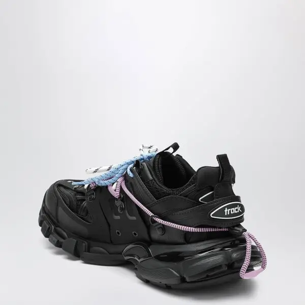 Balenciaga Pink/blue/beige Track Trail Laces Sneakers - Black