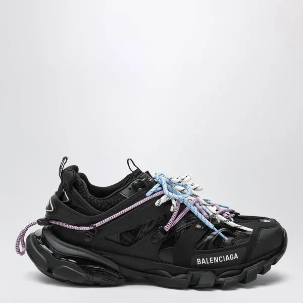Balenciaga Pink/blue/beige Track Trail Laces Sneakers - Black