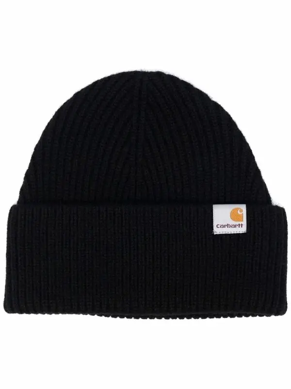 Carhartt Work In Progress Ribbed-knit Beanie Hat - Black