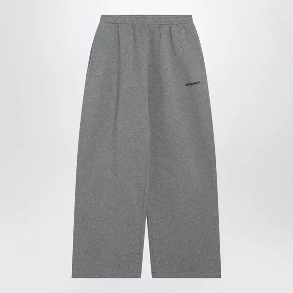 Balenciaga Grey Oversized Cotton Jogging Trousers