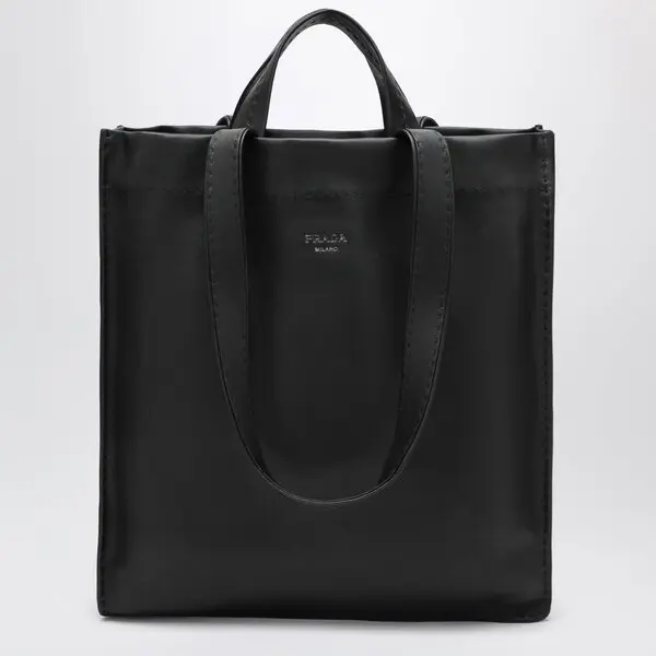 Prada Shopping Bag In Nappa Leather - Black