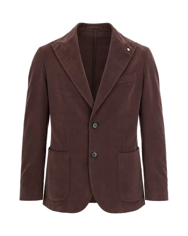 L.B.M. 1911 L. B.m. 1911 Corduroy Single-breasted Blazer - Viola