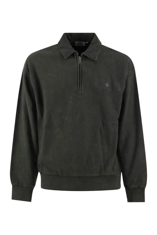 Carhartt Work In Progress Lambert Half-zip Long-sleeve Polo Shirt