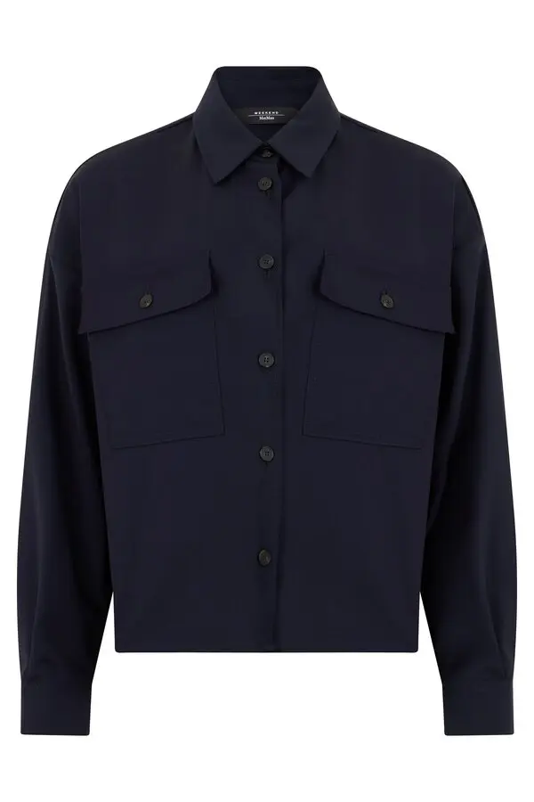 Max Mara Weekend Wool Jacket With Buttons And Flap Pockets