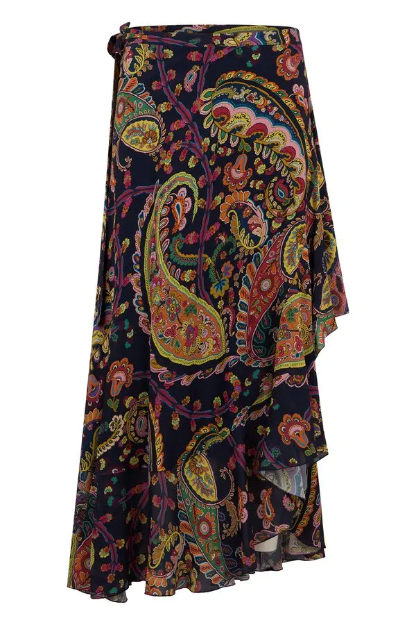 Etro Long Printed Skirt
