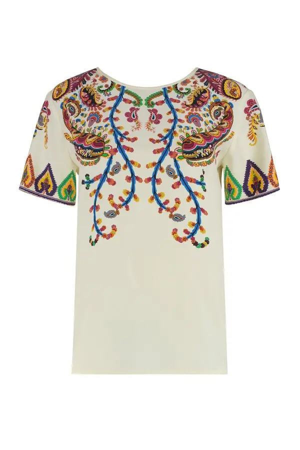 Etro Floral Printed Silk Blouse