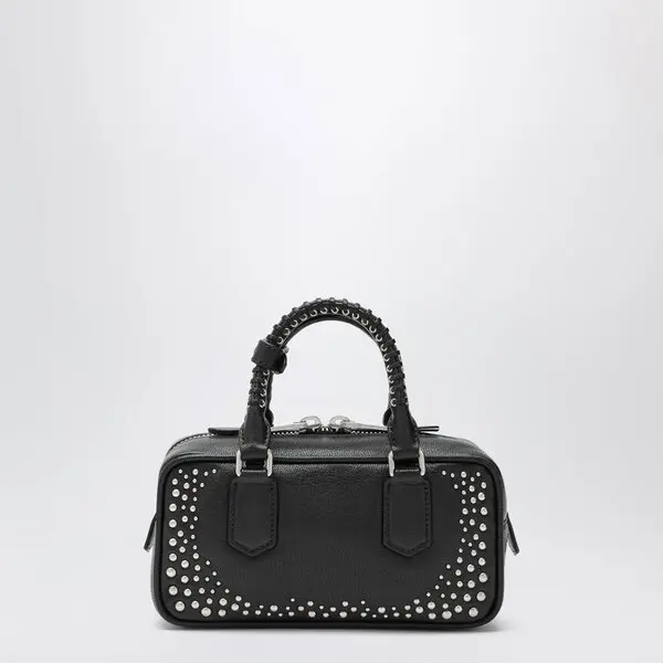 Miu Miu Arcadie Studded Leather Bag - Black