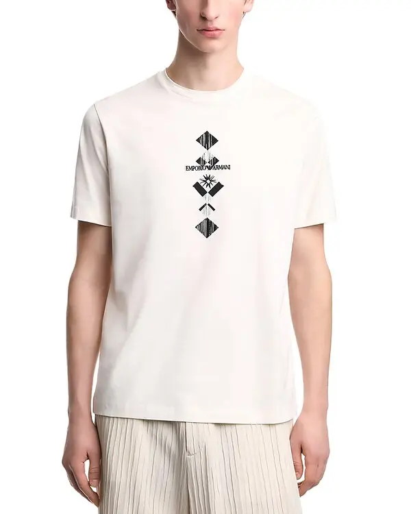 Emporio Armani Regular Fit Crewneck Logo Graphic T-shirt