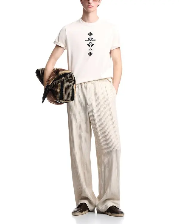 Emporio Armani Regular Fit Crewneck Logo Graphic T-shirt