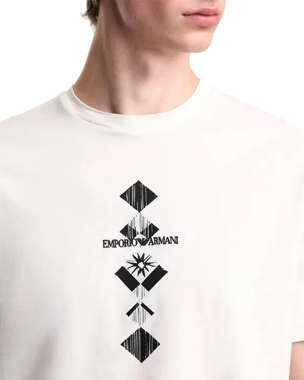 Emporio Armani Regular Fit Crewneck Logo Graphic T-shirt