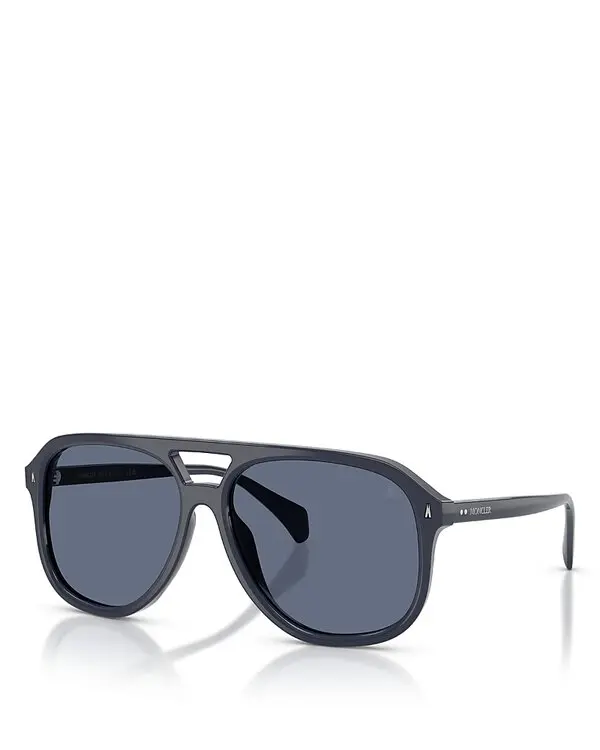 Moncler Fluxe Aviator Sunglasses, 60mm