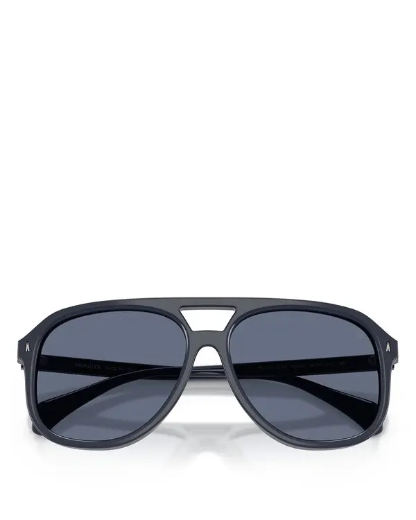 Moncler Fluxe Aviator Sunglasses, 60mm