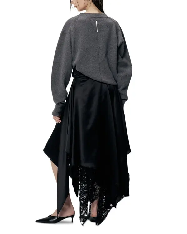 L'EMIUNE Wool & Cashmere V Neck Sweater