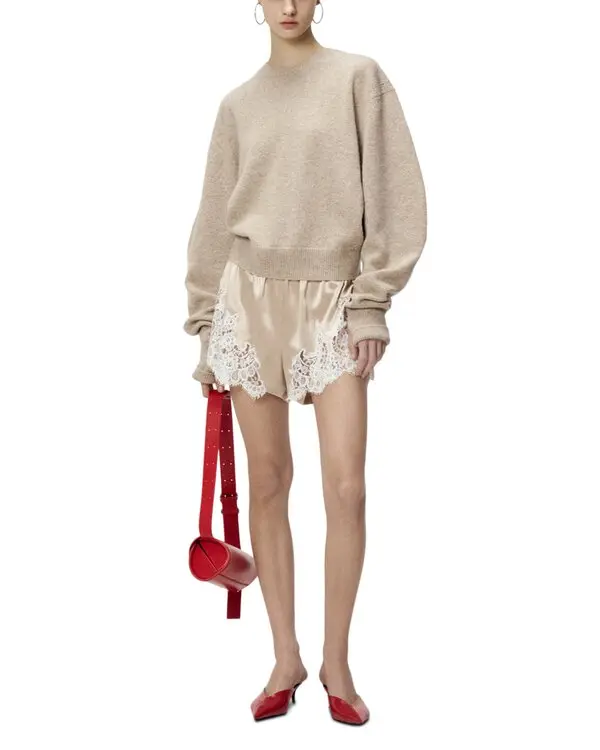 L'EMIUNE Wool & Cashmere Round Neck Sweater - Bg